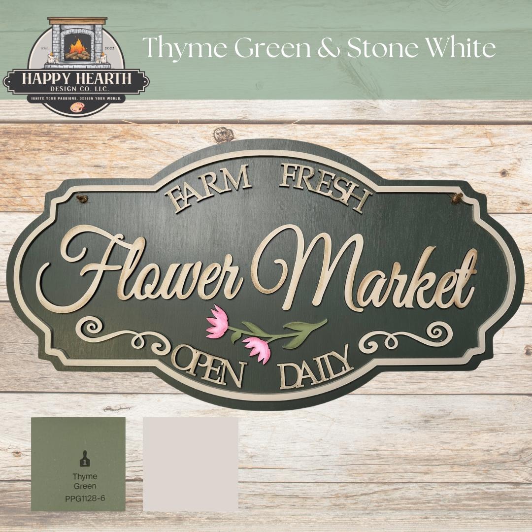 Flower Market Sign - Etsy