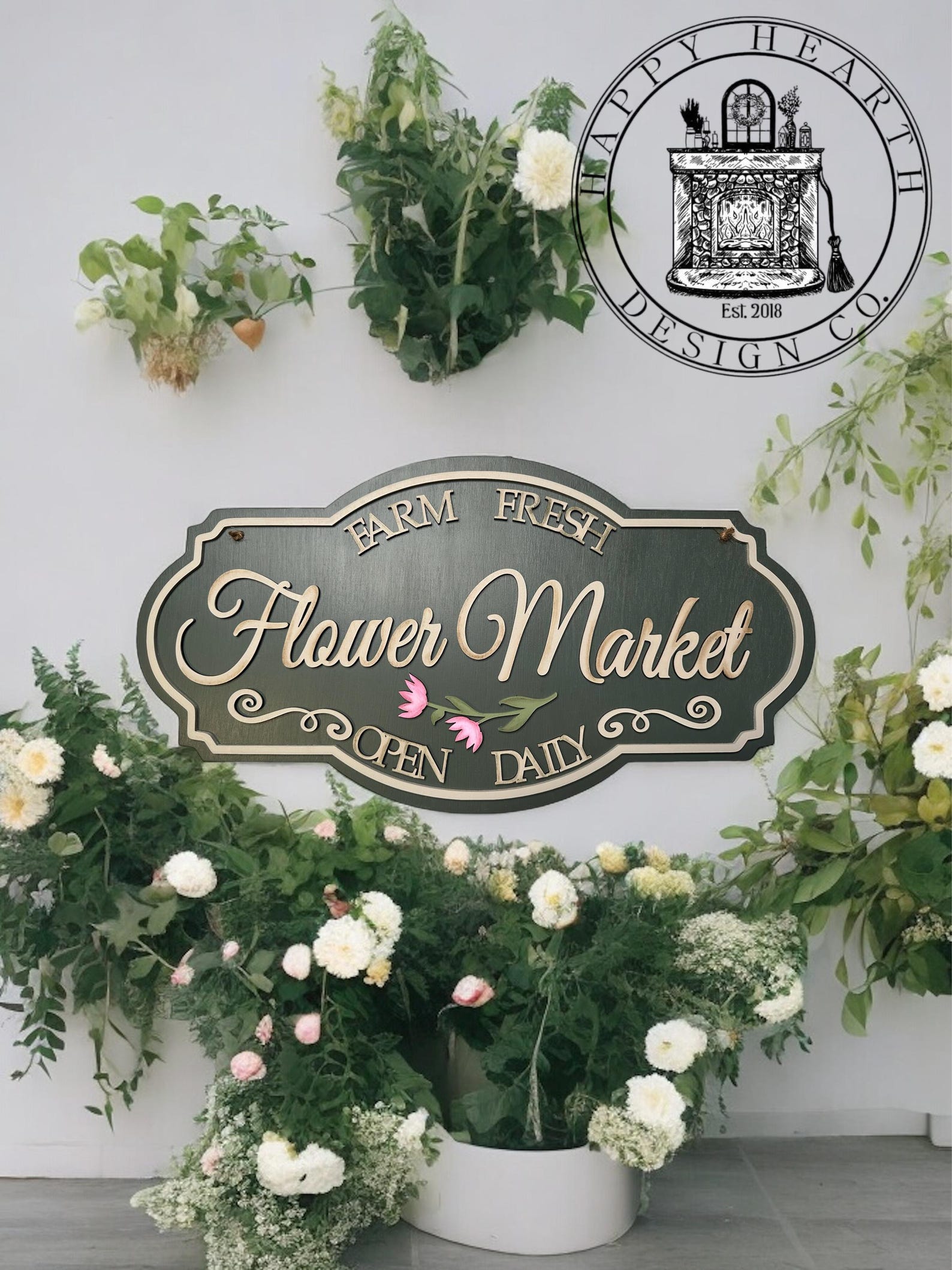 Flower Market Sign - Etsy