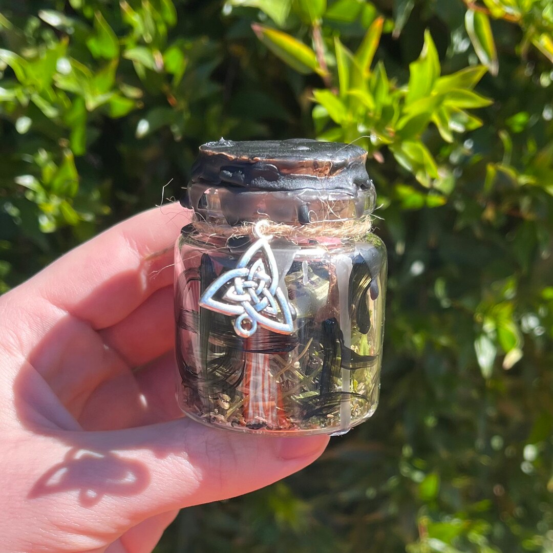 Spell Jar for Protection, Blocks and Repels Negative Energy, Jealousy ...