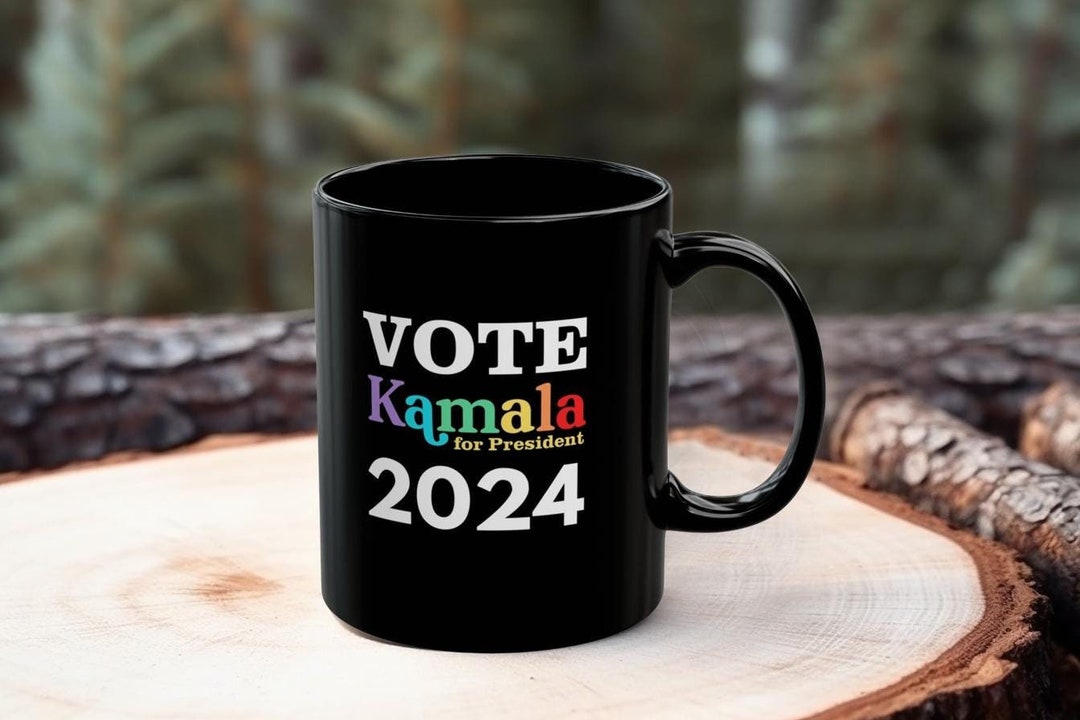 Kamala for President 2024 Mug, 11 Oz Black Coffee Cup, Political Gift ...