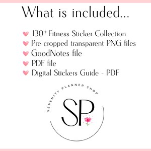 Digital Health & Fitness Stickers Digital Planner Stickers Workout ...