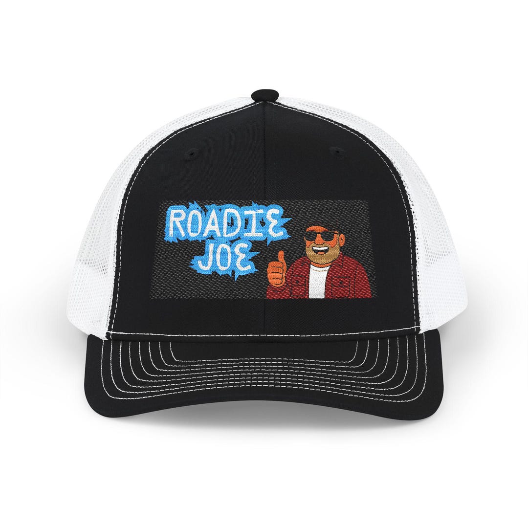 Roadie & Joe Snapback Trucker Cap - Embroidered Hat for Music Lovers ...