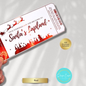 Personalised Lapland Ticket, Santa Invite, Father Christmas Invite ...