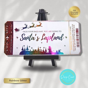 Personalised Lapland Ticket, Santa Invite, Father Christmas Invite ...
