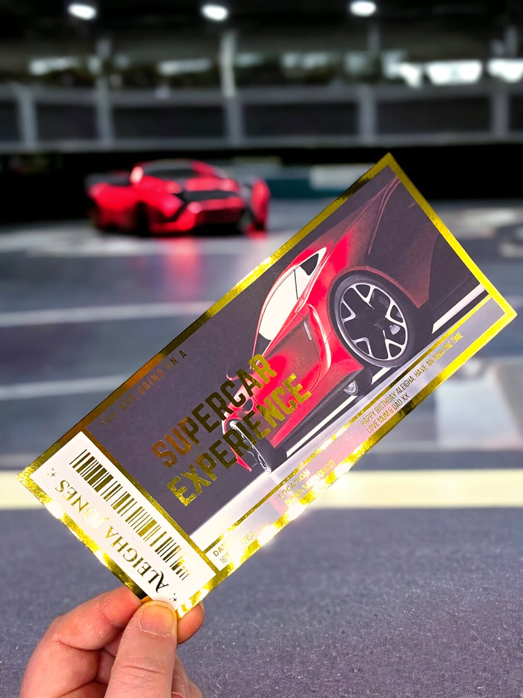 Supercar Driving Experience Voucher, Personalised Experience Gift, Foil ...