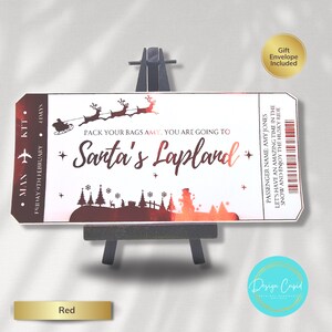 Personalised Lapland Ticket, Santa Invite, Father Christmas Invite ...
