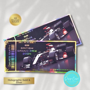Foil Grand Prix Ticket, British Grand Prix, Foil Voucher, Car Racing ...