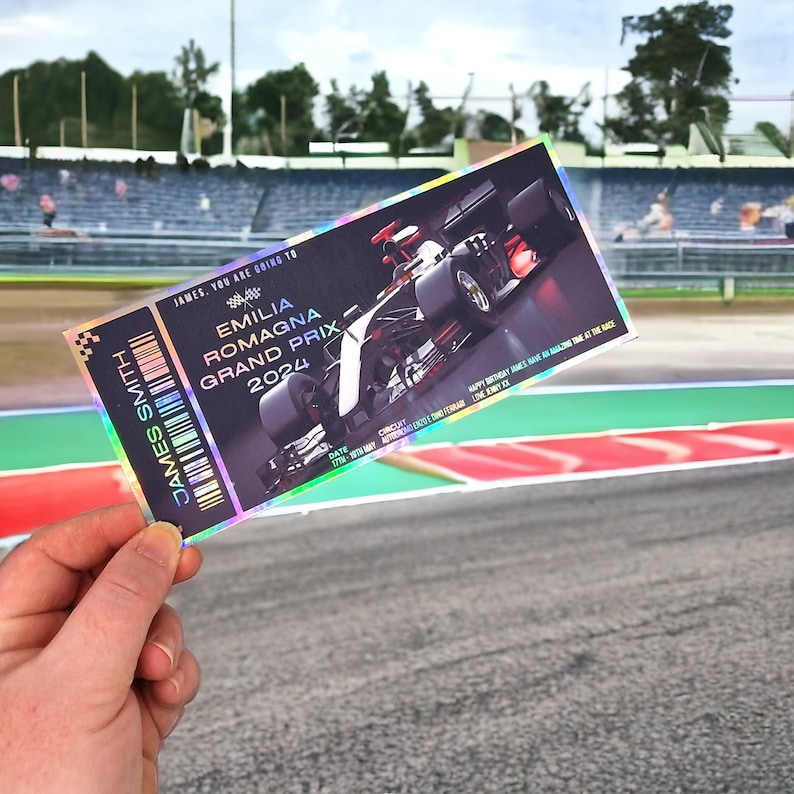 Foil Grand Prix Ticket, British Grand Prix, Foil Voucher, Car Racing ...
