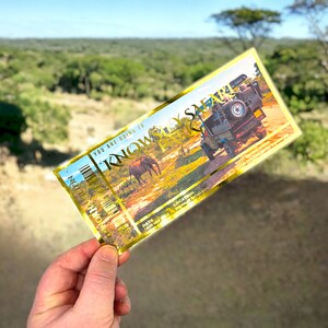 Meerkat Experience, Zoo or Safari Trip Voucher, Personalised Foil ...