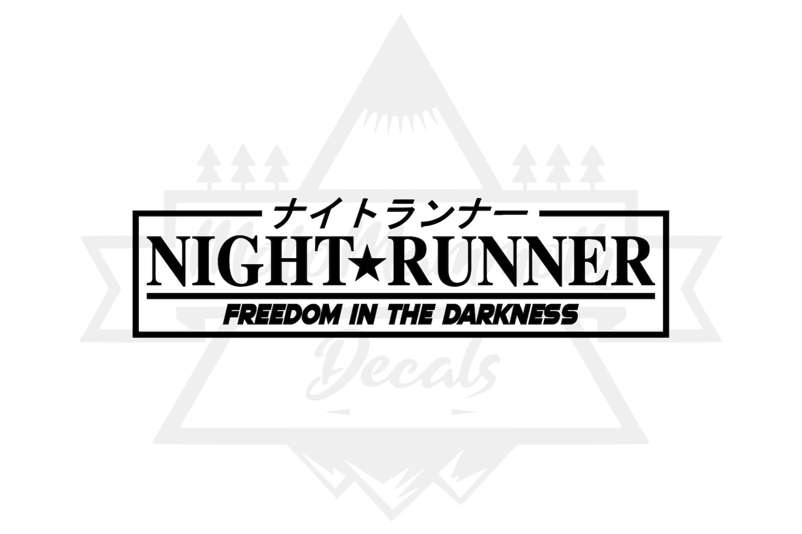 Night Runner JDM Car Window Decal, Truck Decal, SUV Decal, Motorcycle ...
