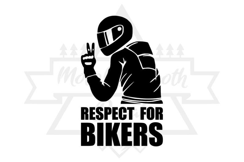 Respect for Bikers Car Window Decal, Truck Decal, SUV Decal, JDM ...