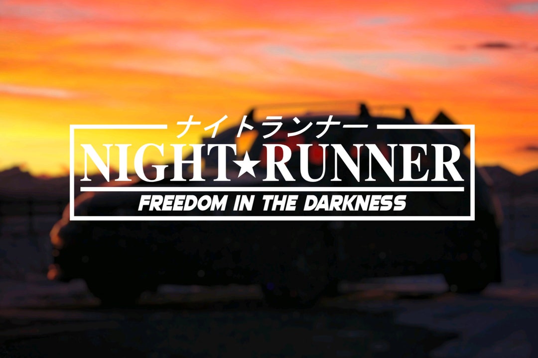 Night Runner JDM Car Window Decal, Truck Decal, SUV Decal, Motorcycle ...