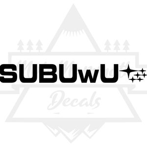 Subuwu Subie JDM Car Window Decal, Truck Decal, SUV Decal, Motorcycle ...
