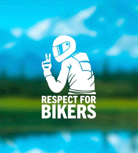 Respect for Bikers Car Window Decal Truck Decal SUV Decal - Etsy