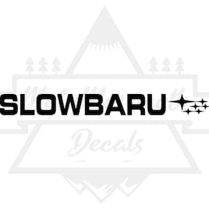 Slowbaru Subie JDM Car Window Decal, Truck Decal, SUV Decal, Motorcycle ...