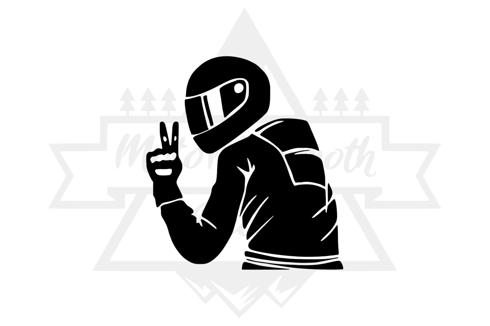 Biker Wave Car Window Decal, Truck Decal, SUV Decal, JDM, Bumper ...