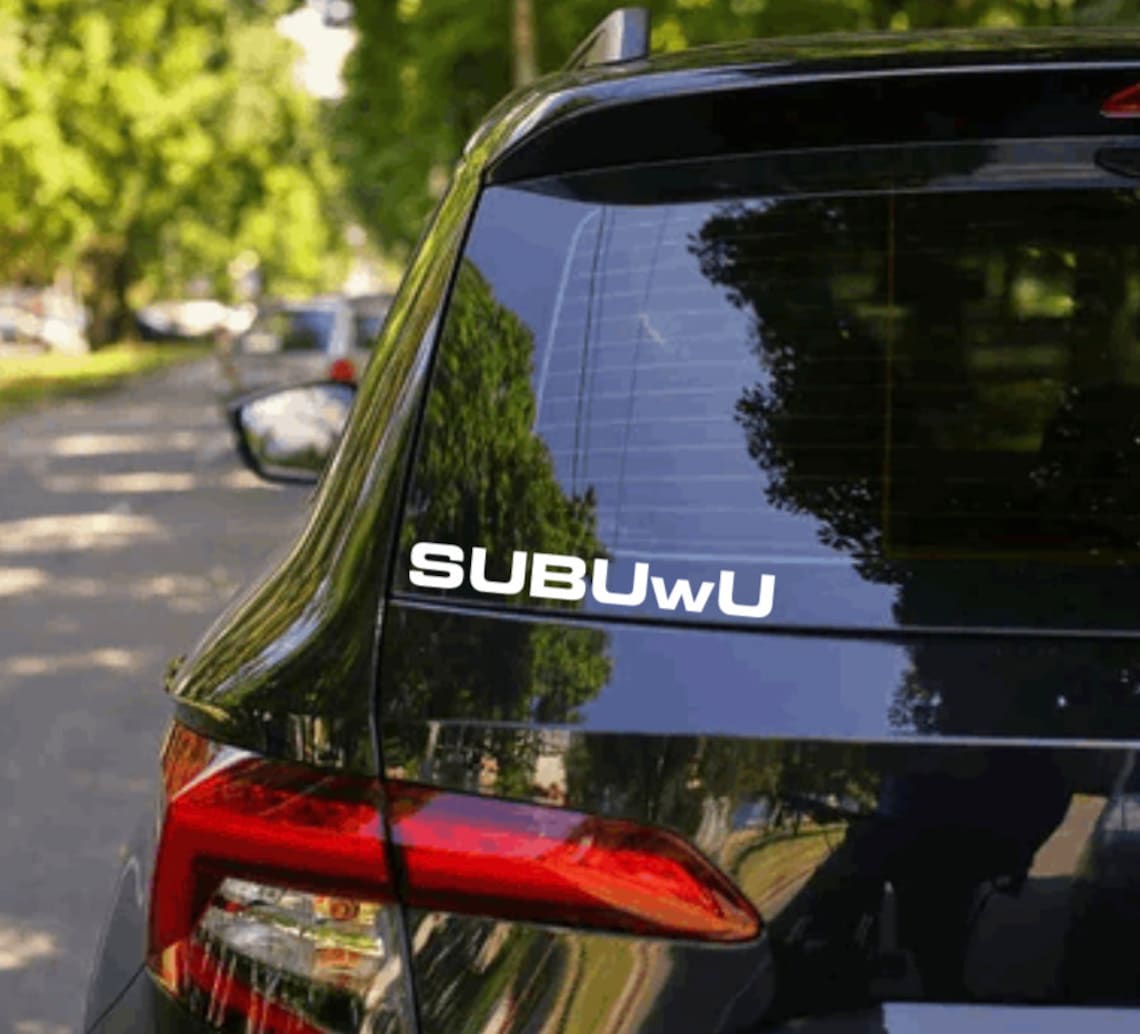 Subuwu Subie JDM Car Window Decal, Truck Decal, SUV Decal, Motorcycle ...
