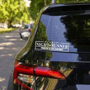 Night Runner JDM Car Window Decal, Truck Decal, SUV Decal, Motorcycle ...