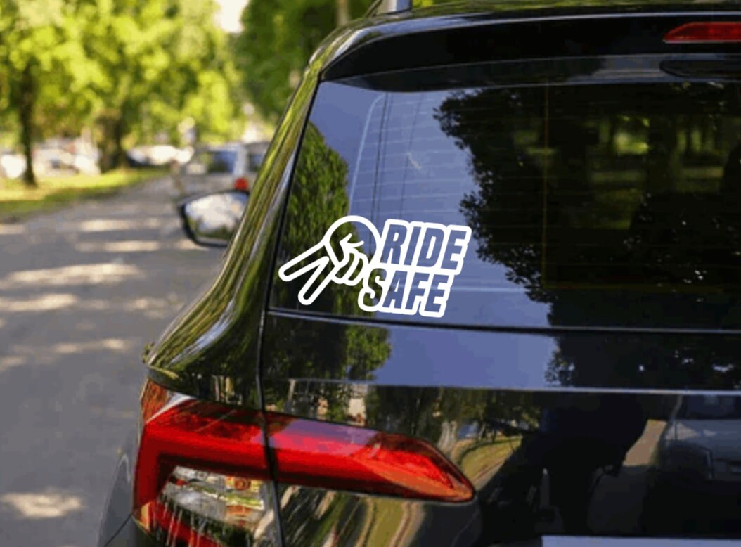 Ride Safe Biker Car Window Decal, Truck Decal, SUV Decal, Motorcycle ...