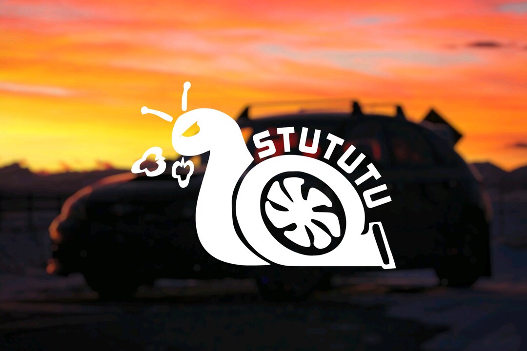Turbo Snail STUTUTU Car Window Decal, Truck Decal, SUV Decal, JDM ...