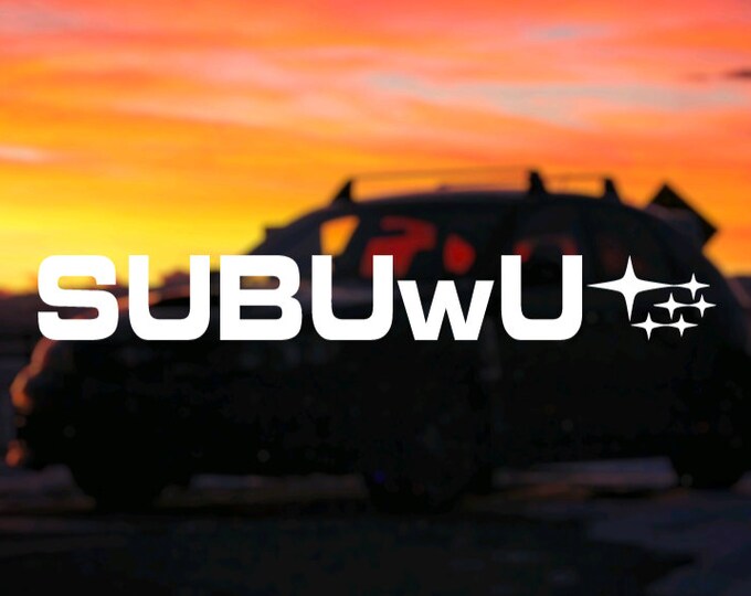 Subuwu Vinyl Decal Sticker Subie Car Enthusiast Gift, JDM, Kawaii, Uwu ...