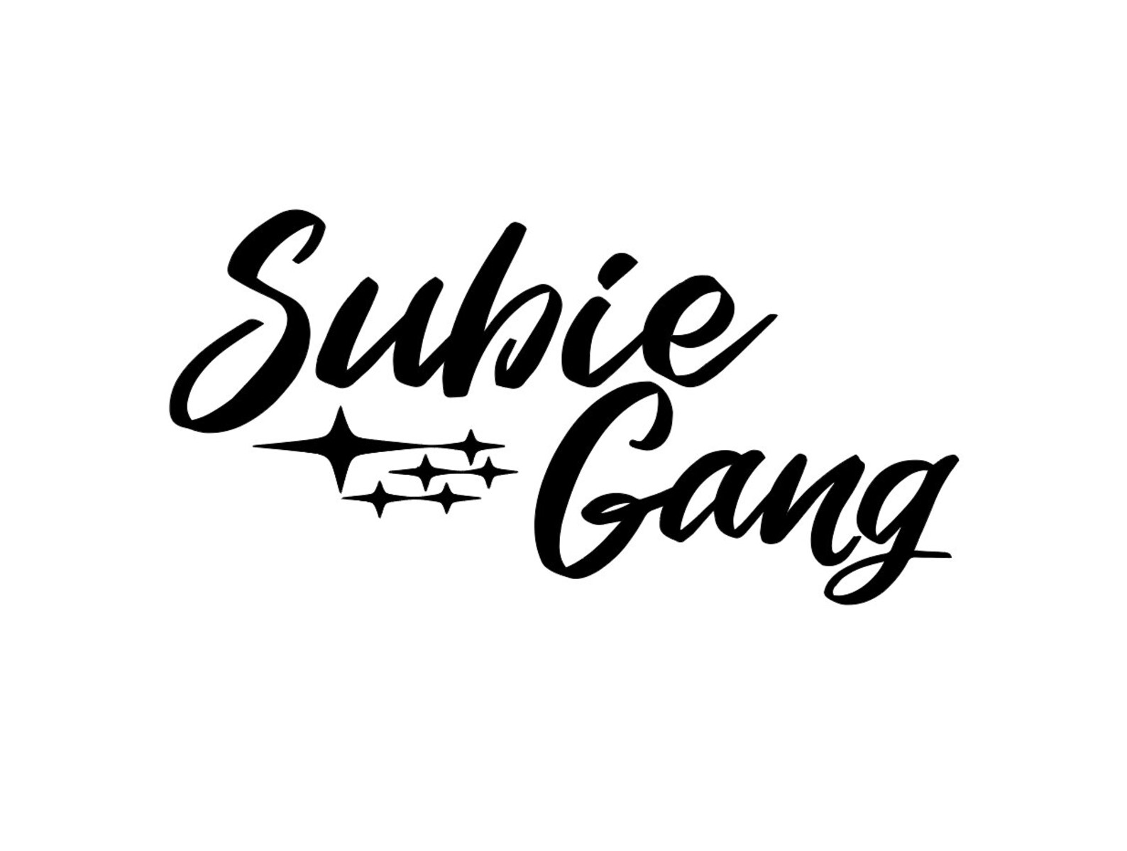 Subie Gang JDM Car Window Decal Truck Decal SUV Decal - Etsy