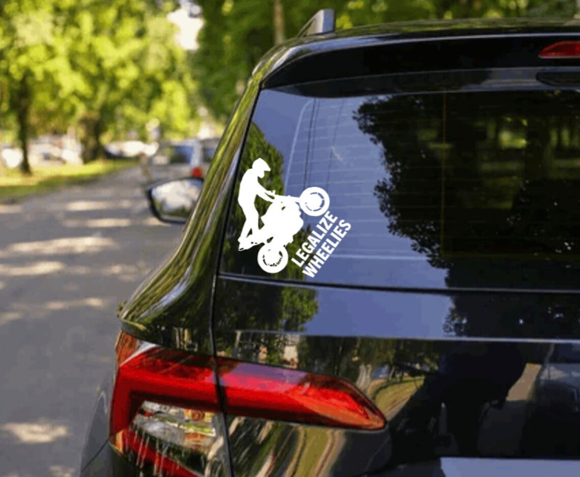 Legalize Wheelies Car Window Decal Truck Decal SUV Decal - Etsy