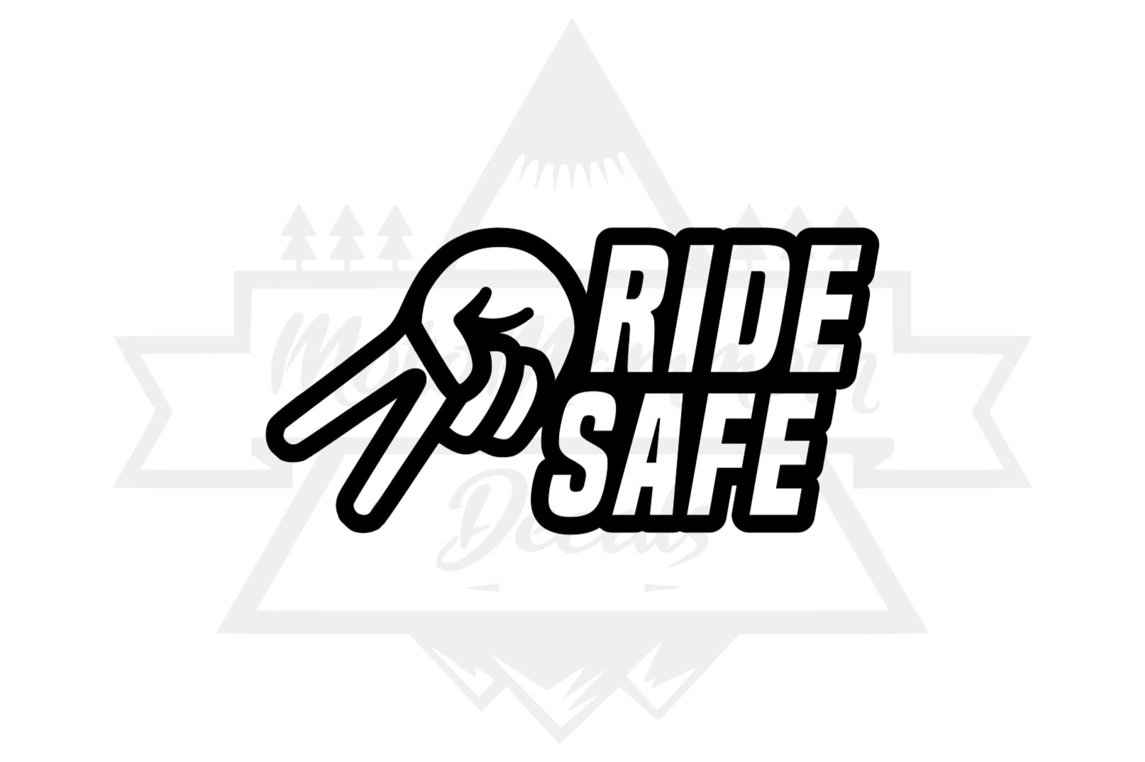 Ride Safe Biker Car Window Decal, Truck Decal, SUV Decal, Motorcycle ...