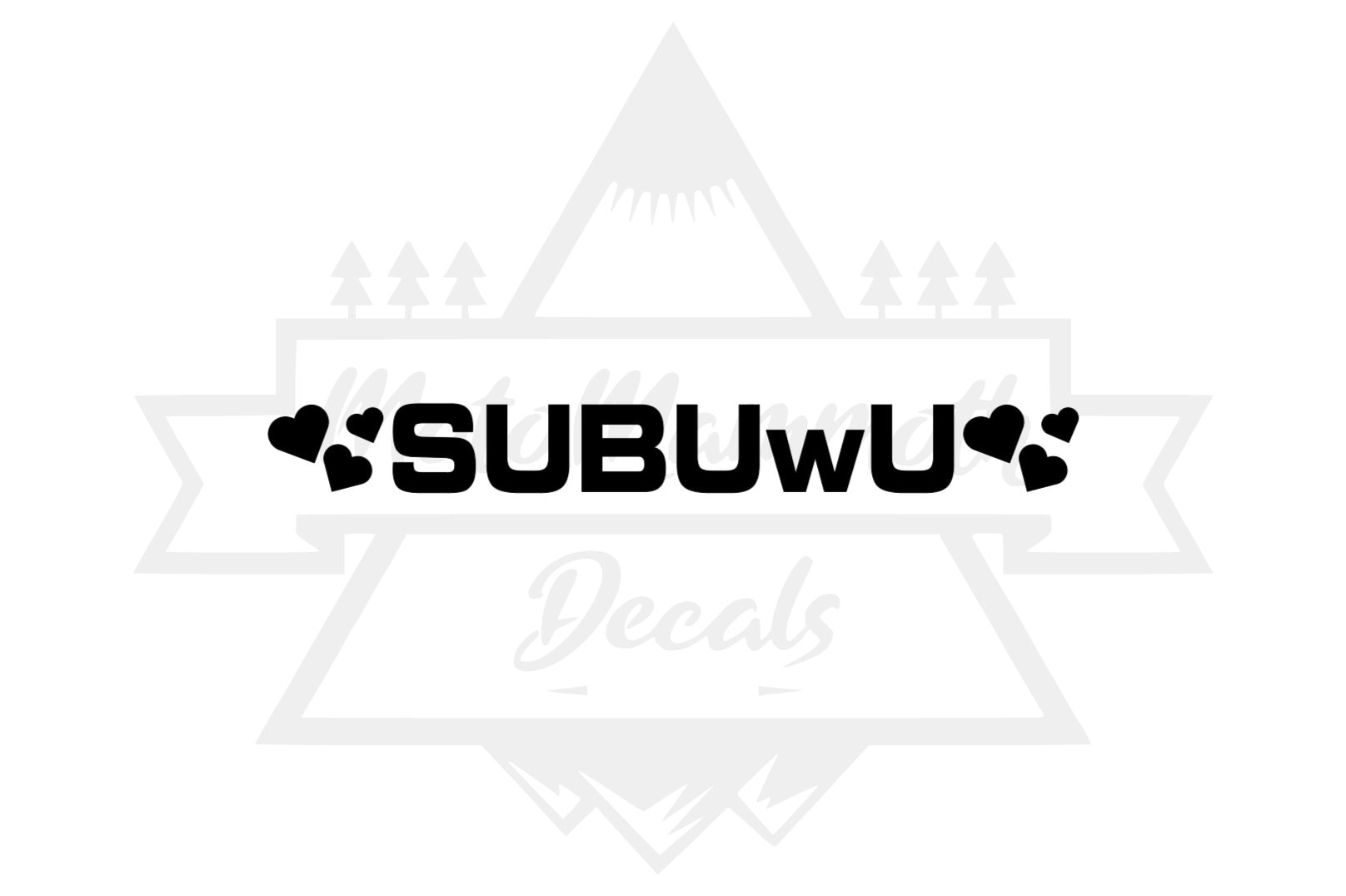 Subuwu Subie JDM Car Window Decal, Truck Decal, SUV Decal, Motorcycle ...