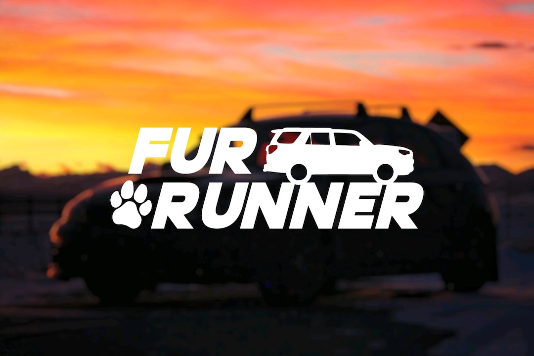 Fur Runner Dog Paw Car Window Decal, Truck Decal, SUV Decal, Motorcycle ...