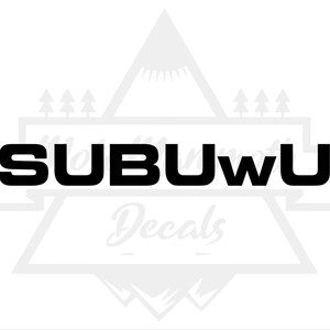 Subuwu Subie JDM Car Window Decal, Truck Decal, SUV Decal, Motorcycle ...