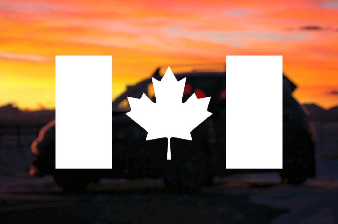 Canada Flag Car Window Decal, Truck Decal, SUV Decal, Motorcycle Decal ...