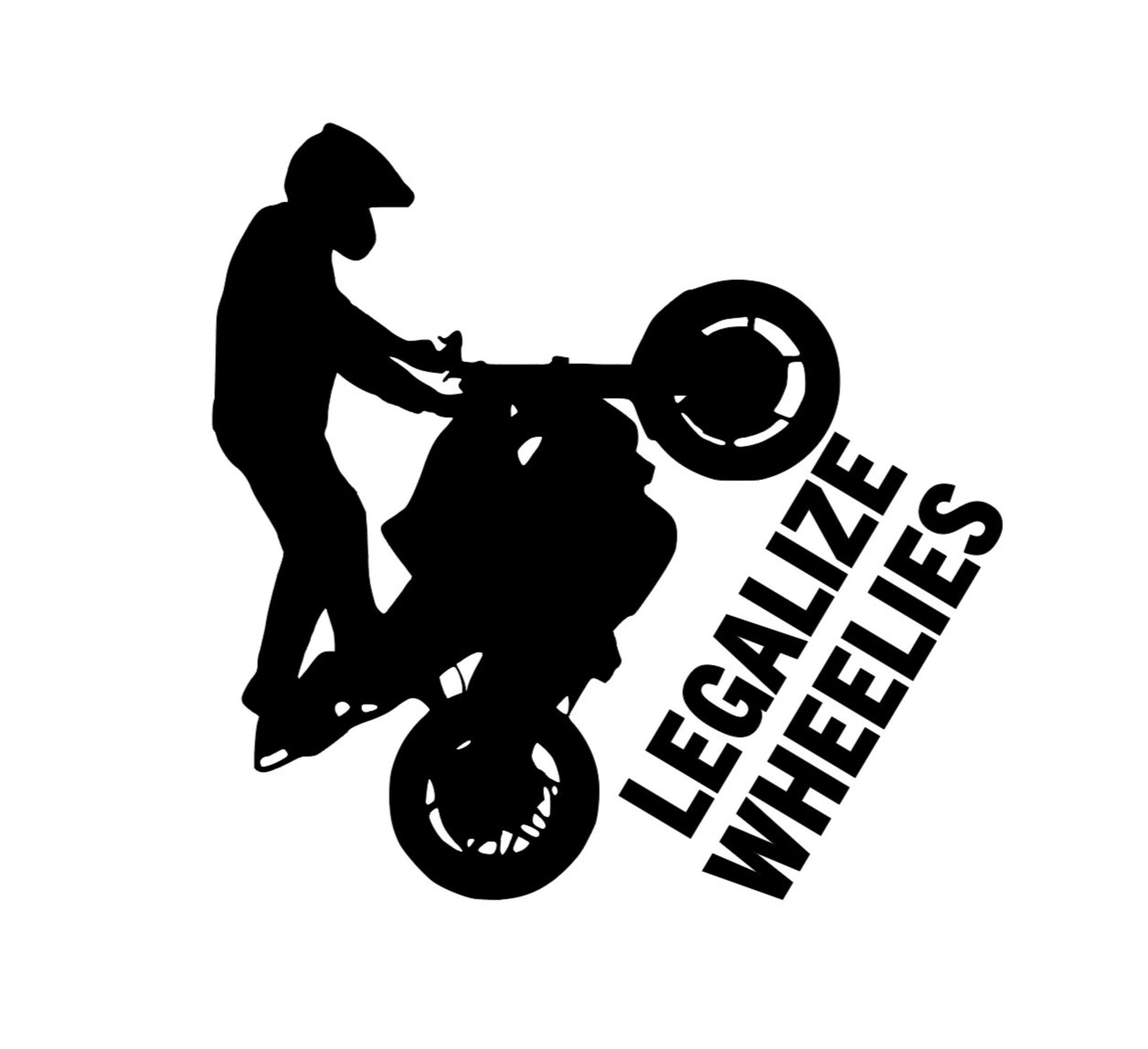 Legalize Wheelies Car Window Decal Truck Decal SUV Decal - Etsy
