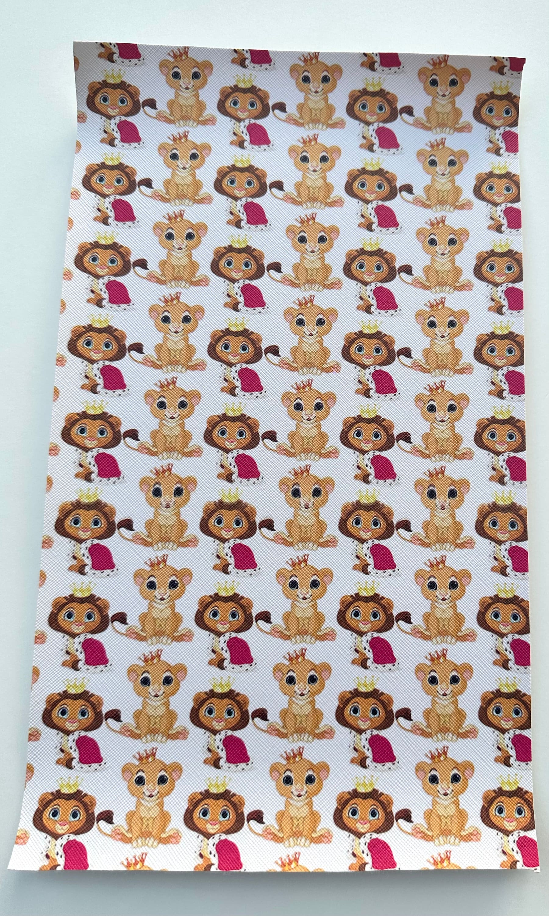 Lion King Pattern Faux Leather Sheet - Etsy