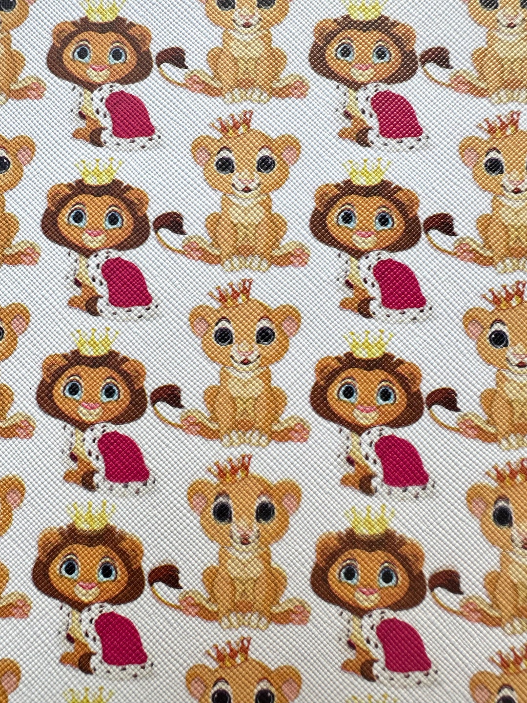 Lion King Pattern Faux Leather Sheet - Etsy