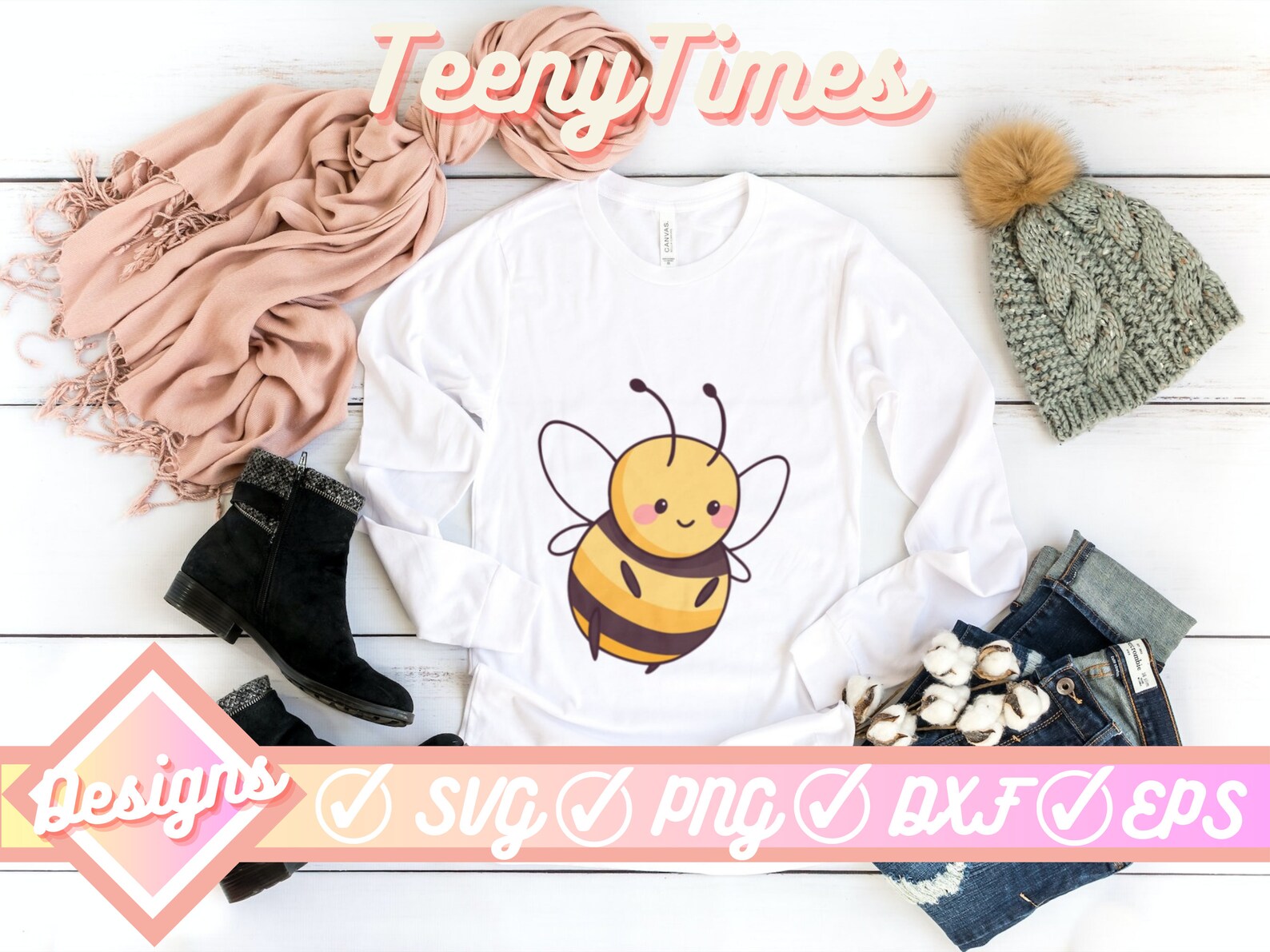 Super Cute Bee Svg Bundle, Honey Bee Svg, Bee Png, Bumble Bee Svg ...