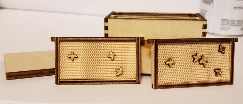 Laser Cutter File Miniature Bee Hive and Nucleus Box Pdf, Dxf, Svg ...