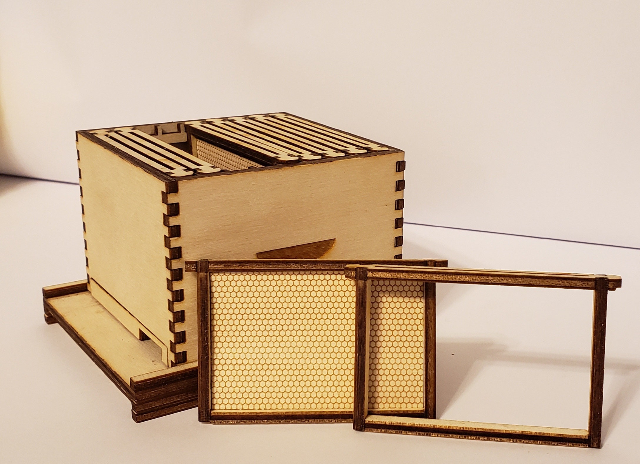 Laser Cutter File Miniature Bee Hive and Nucleus Box Pdf, Dxf, Svg ...