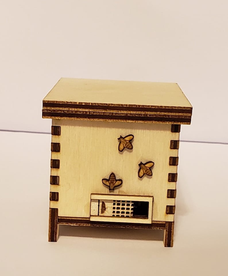 Laser Cutter File Miniature Bee Hive and Nucleus Box Pdf, Dxf, Svg ...