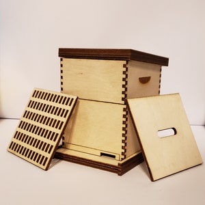 Laser Cutter File Miniature Bee Hive and Nucleus Box Pdf, Dxf, Svg ...