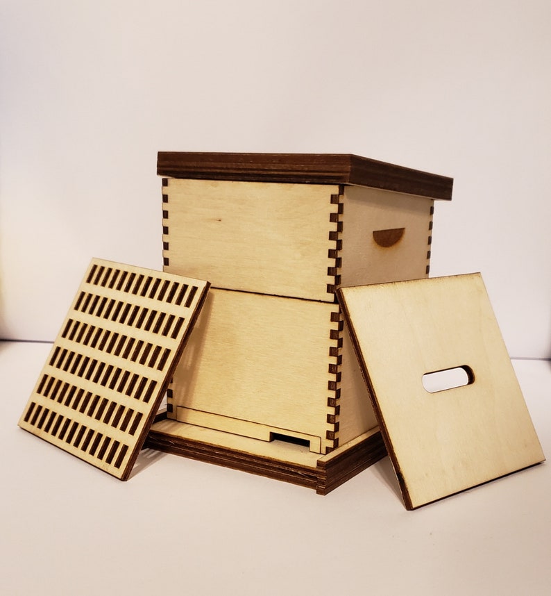 Laser Cutter File Miniature Bee Hive and Nucleus Box Pdf, Dxf, Svg ...