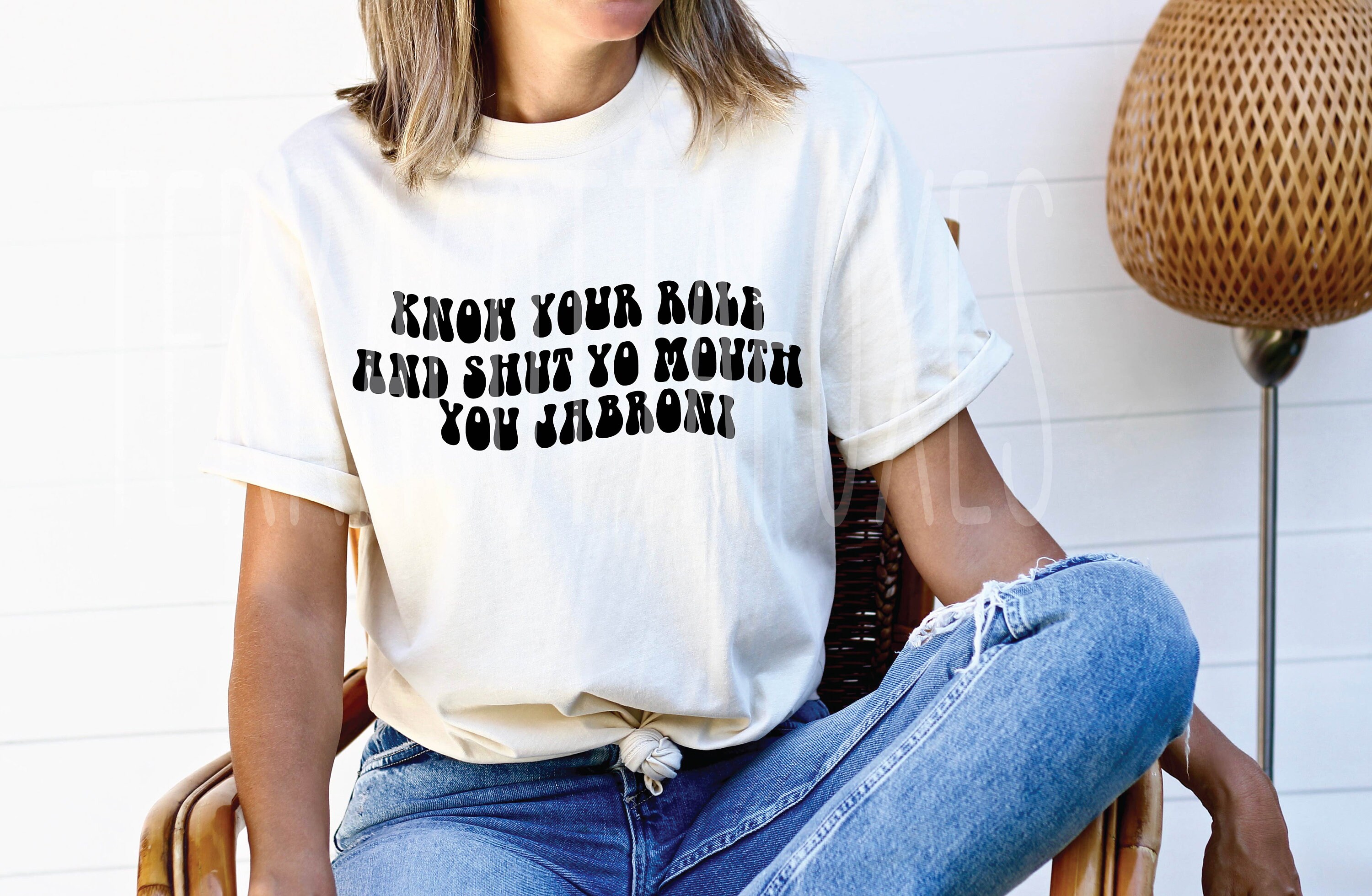 Know Your Role and Shut Yo Mouth You Jabroni Svg Png, Football Shirt ...