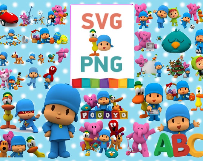 Pocoyo Seamless File - Etsy