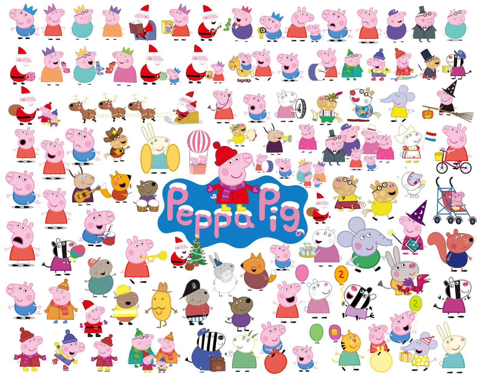 Peppa Pig Svg, Pig Clipart, Cute Peppa Svg, Peppa Pig Svg Bundle ...