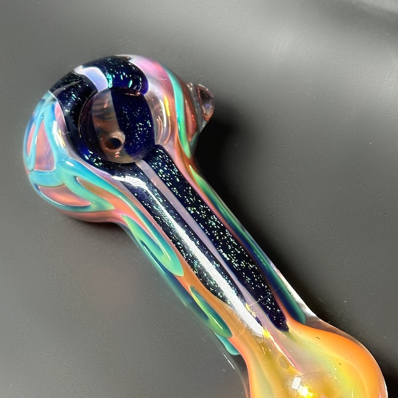 Gold Fumed Glass Spoon - Etsy