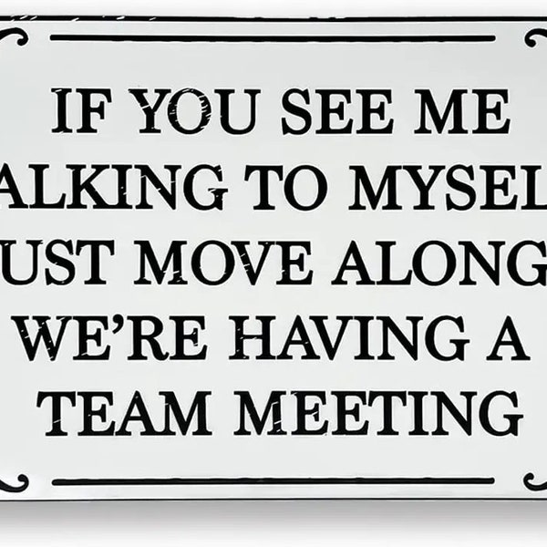 Funny Meeting Sign - Etsy