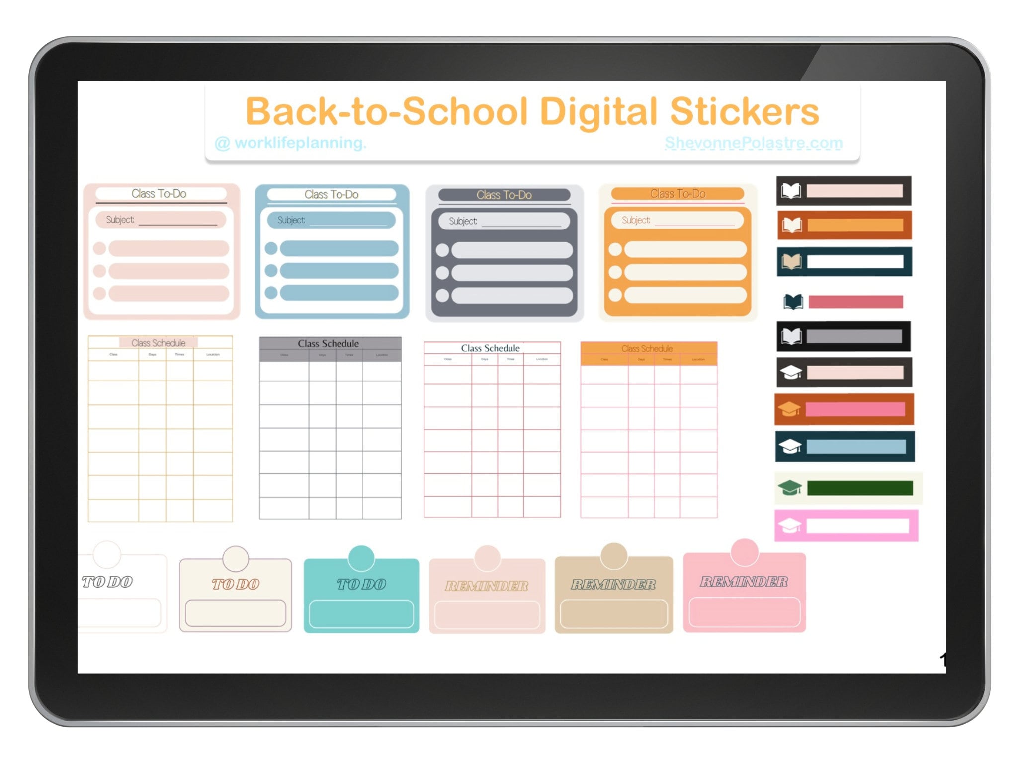 Back-to-school Digital Stickers for College and Grad School - Etsy