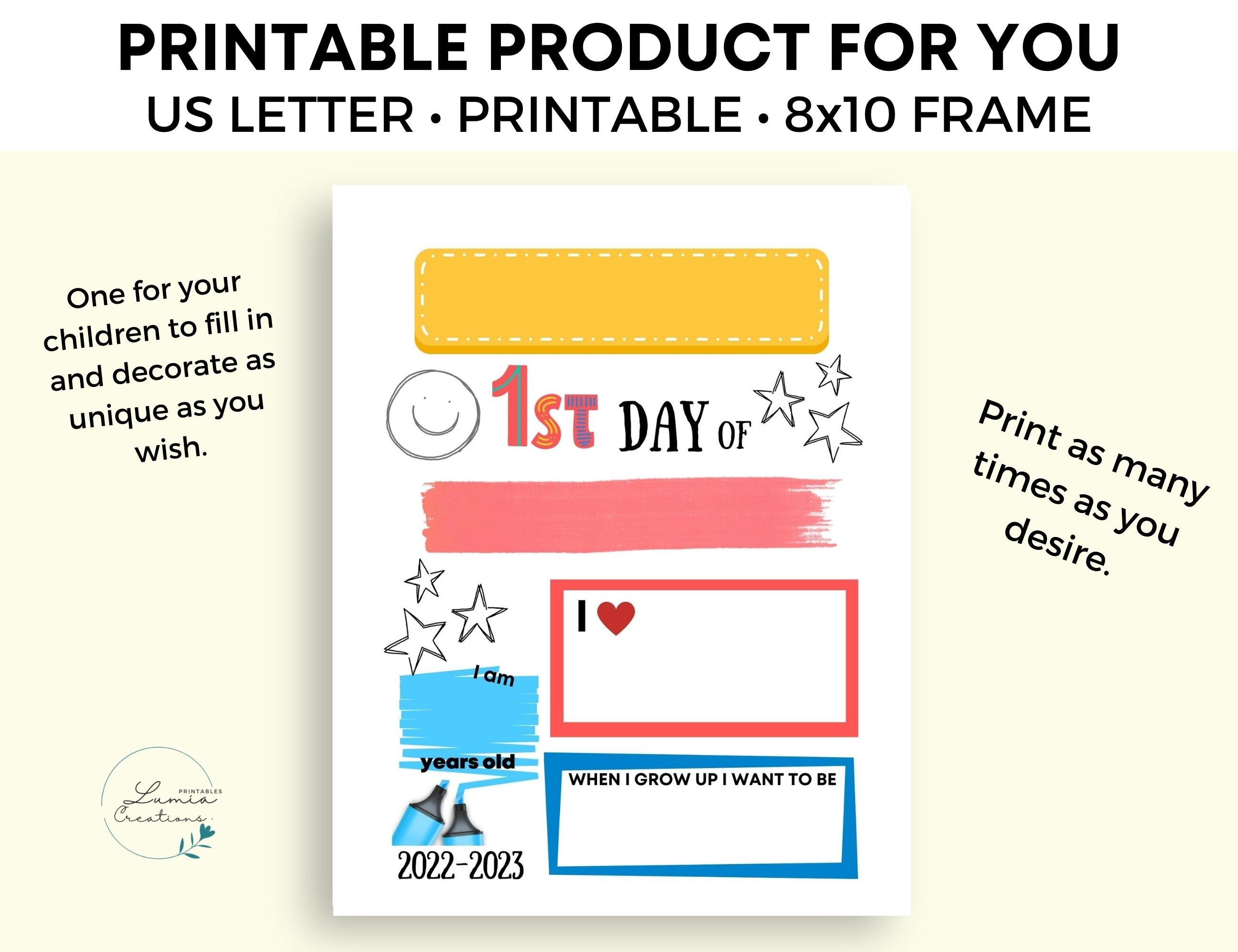 Letrero imprimible de regreso a clases. Haga su anuncio único del ...