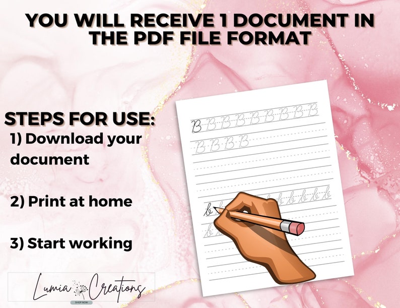 Printable Handwriting Paper Template Writing Practice Workbook - Etsy