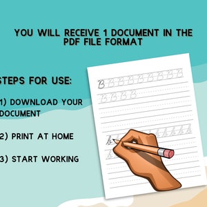 Printable Handwriting Paper Template Writing Practice Workbook With ...